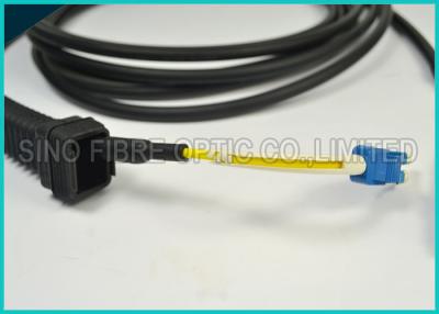 China Outdoor NSN to LC Duplex Waterproof Connector Cable Fiber Optic Assembly for sale