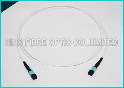 China MPO to MPO fiber optic trunk cable Singelmode OFNP 5.0Mm Jacket for sale