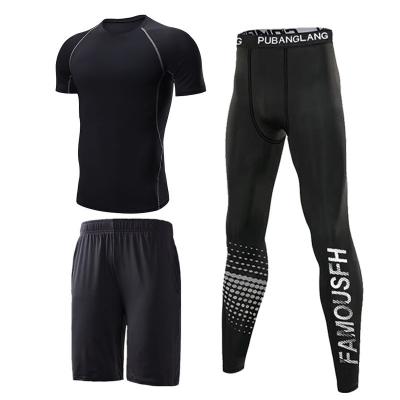 China Adultos Calças de Treino Apertadas Secagem Rápida Traje Desportivo Impresso Roupas Desportivas De Corrida Calças curtas à venda