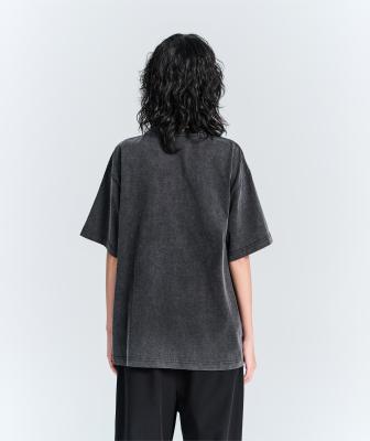Cina 100% di cotone Uomini Donne T-shirt manica corta T-shirt DTG stampa a schermo Puff Acid lavato in vendita