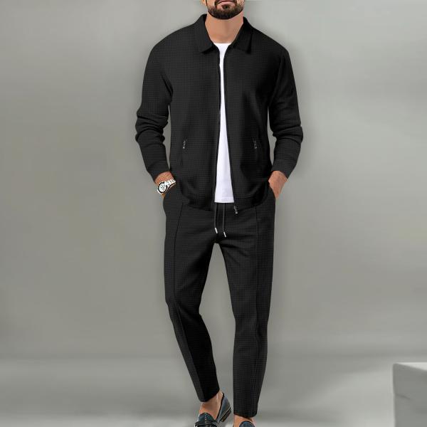 Quality Tracksuit Set for Men Fitness Sport Jogger Zipper Jacket Two Pieces Sets for sale