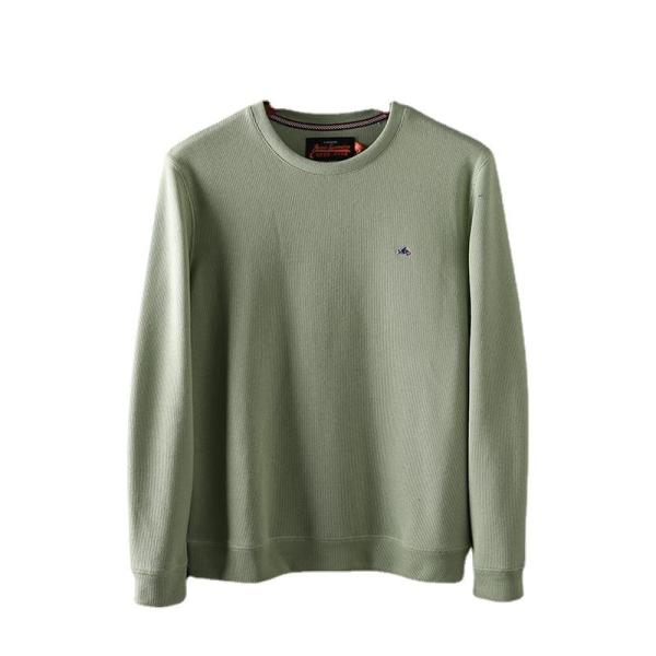 Quality O-Neck Embroidered Men's Round Collar Sweater Terry Pullover Unlined and for sale