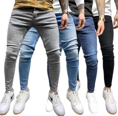 China Custom Men's Skinny Jeans with Decoration Pockets No Printing Methods for sale
