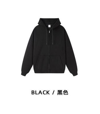 Cina Logo personalizzato 350G Magliette spesse in cotone con cerniera maniche regolari e peso del tessuto in vendita