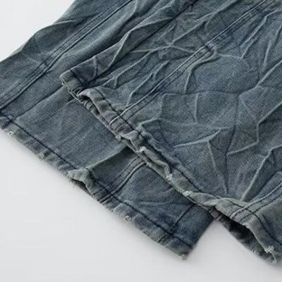 Cina Scarpe tagliate Flare sudore allentato jeans da uomo pantaloni per uomini in vendita