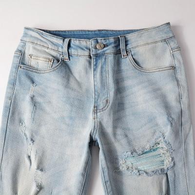 Cina PUNK STYLE Stretch lavato da uomo magro e magro in vendita