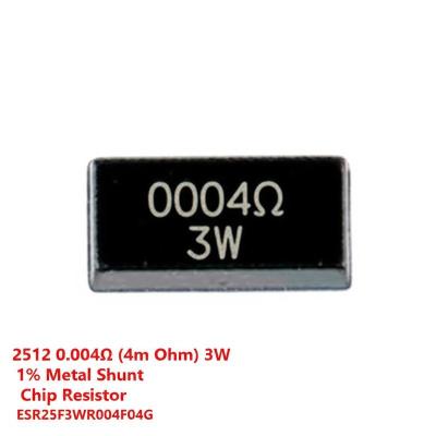 China 4m Ohm High Power Resistor 2512 Low Resistance Resistor 3W  With FeCrAl Material And Low Temperature Coefficient for sale