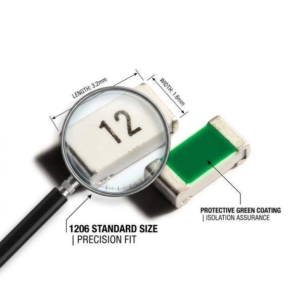 Quality 12A-30A 48V 1206 Size SMT Fuse Industrial Grade Circuit Protection High Quality RoHS Compliant for sale