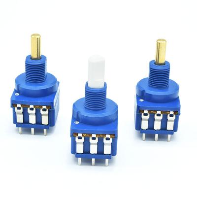 China 10A het Type van volumecontrole Potentiometer met Duwschakelaar 17mm Te koop