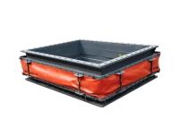 China Rectangular Shaped Fabric Expansion Bellow Non Metallic Compensator Used In Ducts for sale