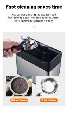 China Reiniging Elektrische Espresso Portafilter Reiniger met reinigingsborstels en 350 rpm snelheid Te koop