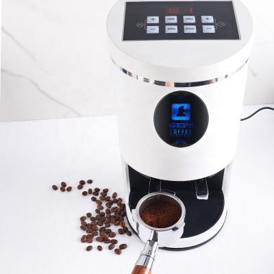 China Commerciële elektrische koffiepoederpersmachine Professionele automatische koffievervaardiger Te koop