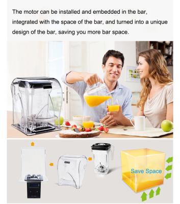 China Misturador de smoothie de baixo ruído com motor de cobre puro Equipamento de cozinha profissional à venda