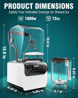 China Equipamento Profissional de Café Misturador de Smoothie Com Cobertura Isolada Do Som à venda