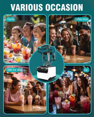 China Equipamento Profissional de Café Misturador de Smoothie Com Cobertura Isolada Do Som à venda