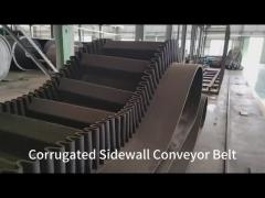 Versatile S Rubber Steel Cord Corrugated Sidewall Conveyor Belt