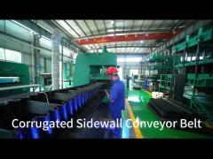 Impact Resistance Rubber Multi Ply Textile Corrugated Sidewall Conveyor Belt