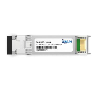 Cina Modulo 10G 80Km CH17 - dello ZR SFP+ DWDM SFP ricetrasmettitore di fibra ottica CH61 in vendita