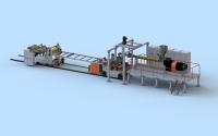 China Customized PLA Sheet Extrusion Machine PLA Thermoforming Three Layer Sheet Extrusion Line for sale
