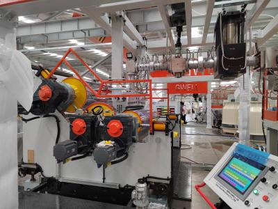 China 400-1500kg/h Output PET Sheet Extrusion Machine Twin Screw Design for 100% Recycled Material Thermoforming Sheet Production for sale