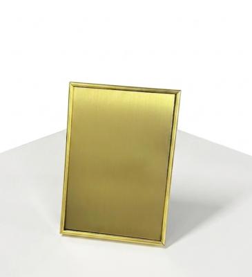 China 304 Stainless Steel Sheet with Linear Brushed Finish and PVD Vacuum Titanium Coating for Luxury Decoration for sale