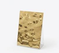 Quality Titanium Gold Coated Stainless Steel Sheet with Small Water Ripple Design and 8K for sale