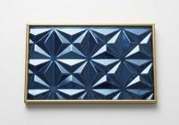 Quality Sapphire Blue PVD Coated 3D Diamond Embossed 304 Mirror Stainless Steel Sheet for sale