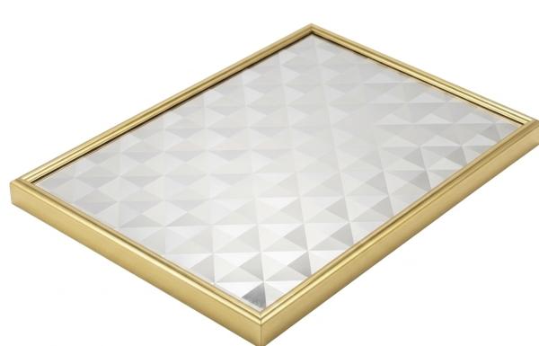 Quality 8K Mirror Finish Stainless Steel Sheet with Triangular Grid Pattern and Rust for sale
