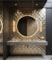 China 8K Mirror Finish Stainless Steel Sheet with Triangular Grid Pattern and Rust-Proof Etched Design for sale