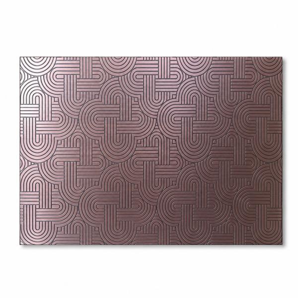 Quality European Geometric Braided Pattern Anti-Fingerprint Matte Finish Stainless Steel Sheet with Customizable Color Options for sale