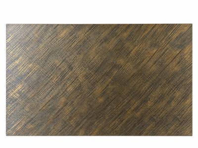 China Antique Bronze Coated Cross Hairline Texture Decorative Stainless Steel Sheet with Custom Size Options for sale