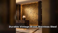 Premium Scratched Vintage Brass Stainless Steel Sheets