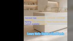 Premium Matte Stainless Steel Sheet Decorative Wall Cladding