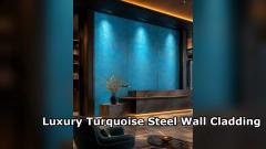 Turquoise Decorative Stainless Steel Sheet Premium Wall Cladding