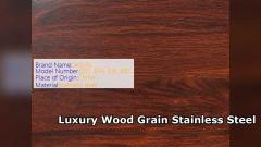 Premium Dark Walnut Grain Stainless Steel Decorative Sheets