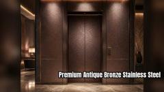 Antique Red Bronze Etched Stainless Steel Decorative Sheet