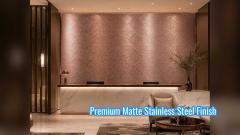 Premium Matte Stainless Steel Sheet Decorative Wall Cladding