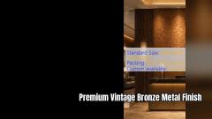 Vintage Burnt Bronze Stainless Steel Decorative Sheet
