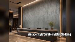 Antique Mottled Stainless Steel Wall Cladding Solution