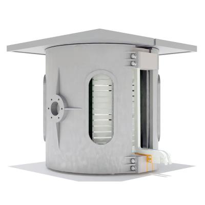 China Factory manager customized industrial smelting steel and aluminum smelting copper online aluminum furnace shell 150KG300KG500KG750KG1T electric furnace for sale