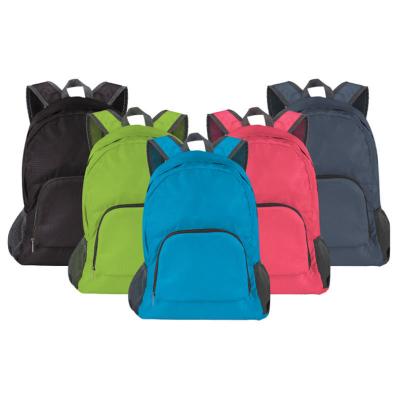 China Ultralight Outdoor Sports Travel Back Pack with Custom Logo Print Pattern Zipper Closure for sale