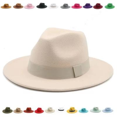 China British Style Lace Accessory Cashmere Felt Hat for Men and Women in Four Seasons Jazz Hat for sale