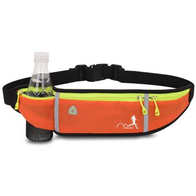 China Nylon Outdoor Sports Running Jog Waist Bag Waterproof Phone Waist Belt Pack Fitness Elastic Fanny Pack for sale