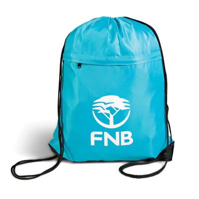 China OEM/ODM Akzeptiert Custom Logo Polyester Zugseil Rucksack für Reisen und Sport zu verkaufen