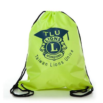China OEM/ODM Akzeptiert Custom Logo Polyester Zugseil Rucksack für Reisen und Sport zu verkaufen