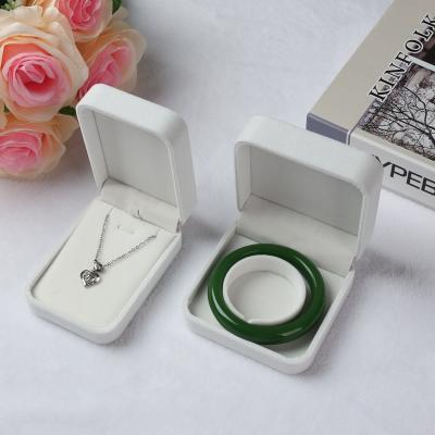 China Custom Logo Stock Velvet Black Jewelry Boxes with Printing and Luxury Design for sale