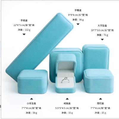 China Custom Logo Stock Velvet Black Jewelry Boxes with Printing and Luxury Design for sale