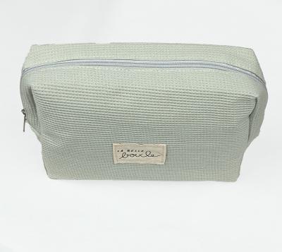 Cina Borsa di trucco a strisce in corduroy per donne di moda. in vendita