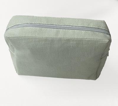 Cina Borsa di trucco a strisce in corduroy per donne di moda. in vendita