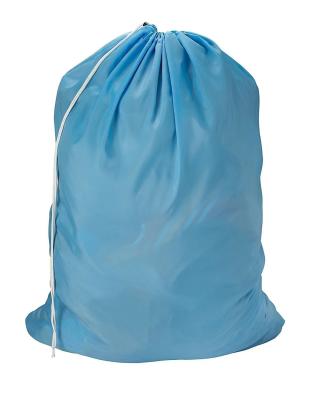 China Custom Logo Folding Nylon Laundry Bags Baskets for Storage Washing Drawstring OEM/ODM for sale